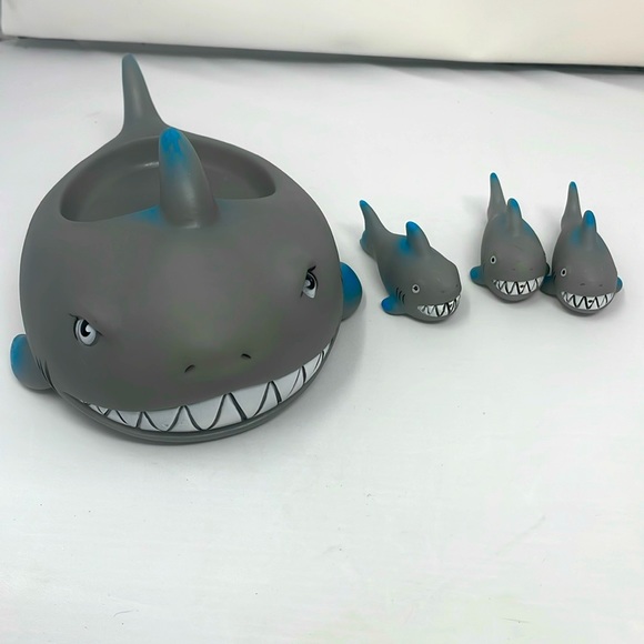 Playmates Toys | Toys | Playmates Rubber Shark Bathtub Toys Lot Of 4 ...